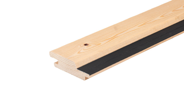 Rhombus NF mit schwarzer Sichtfuge, Lärche natur Fassadenverkleidung im ...